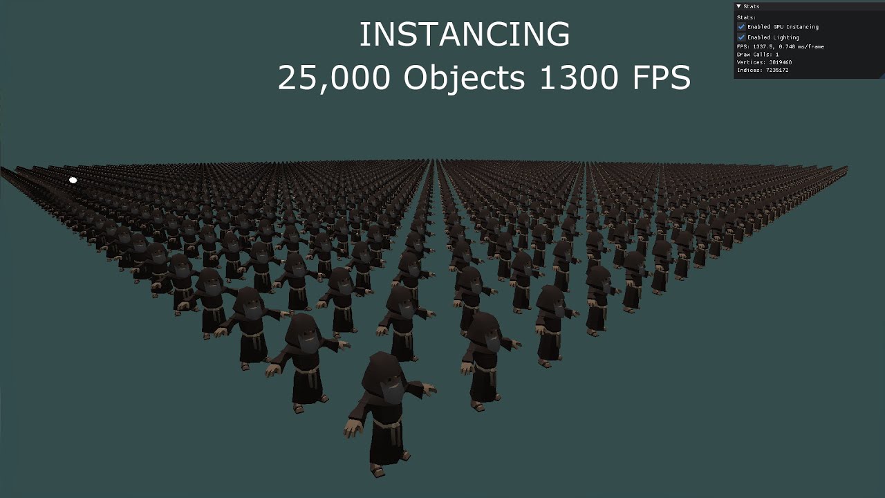 Instancing in OpenGL (Fixed audio)