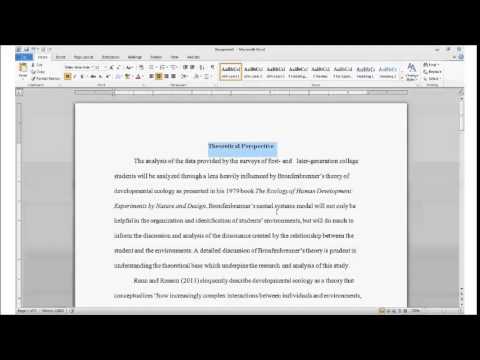 Using Headings and Subheadings in APA Formatting