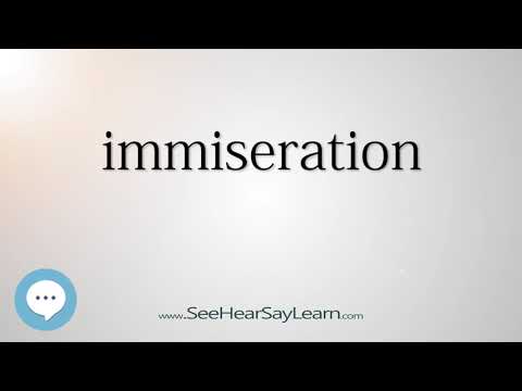 immiseration - Smart & Obscure English Words Defined ๐๏ธ๐๐ฃ๐ง โ