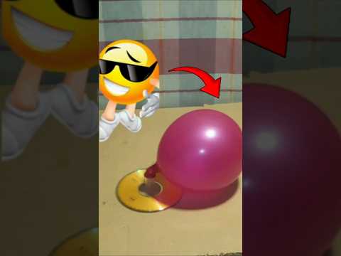 #experiment🤔 Electric Hovercraft with 🤑CD & Balloon | Easy Science Project for Kids#shorts