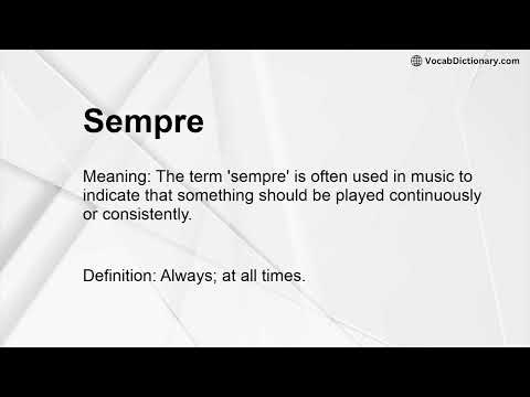 Sempre Meaning