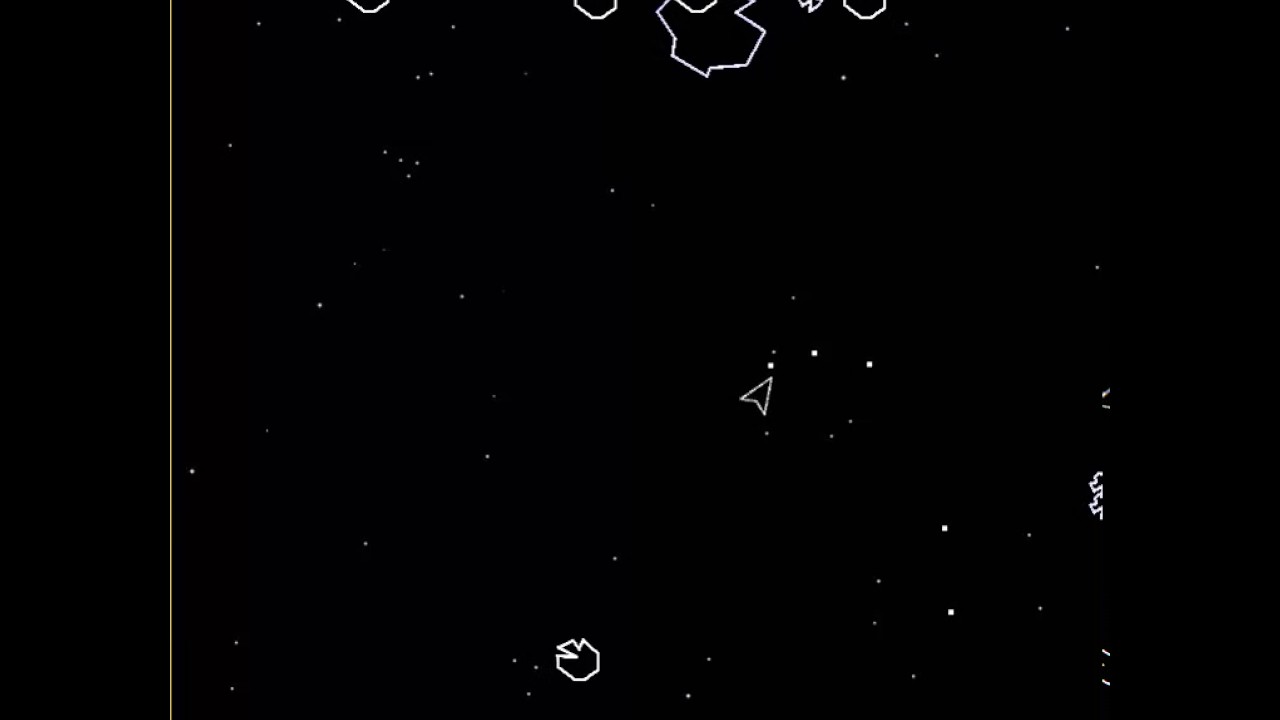 Asteroids Python Clone Gameplay