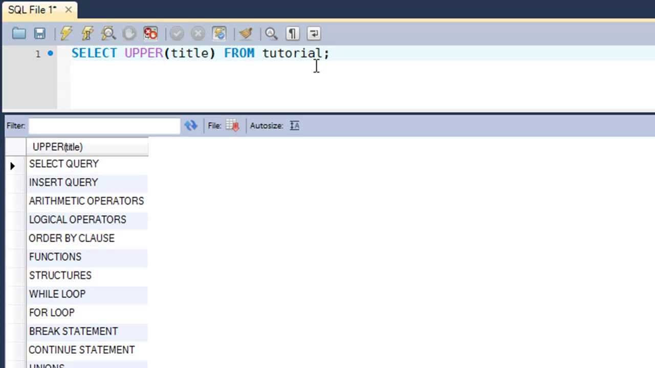 SQL Tutorial - 39: UPPER() and LOWER() Functions