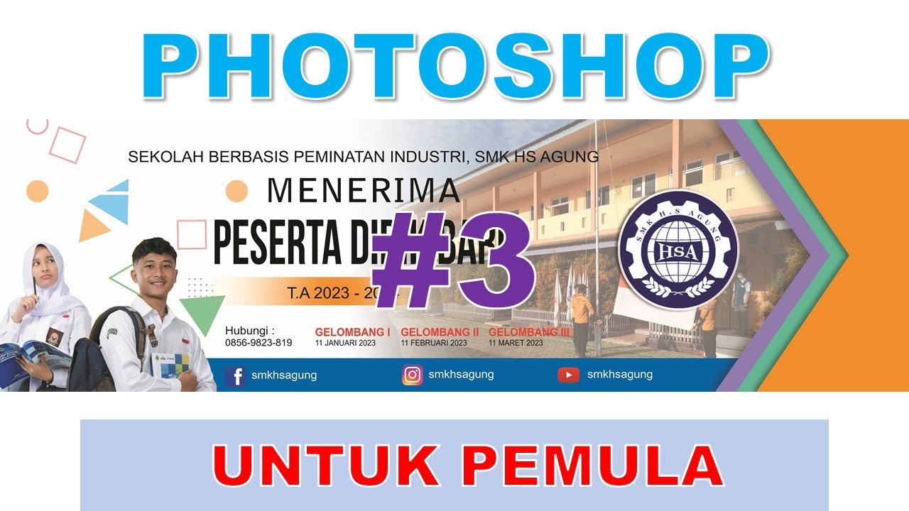 Photoshop for students - making ppdb banners