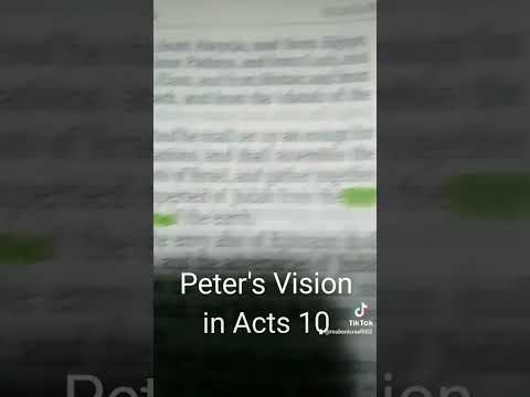Peter's Vision in Acts 10! #iupr #bible