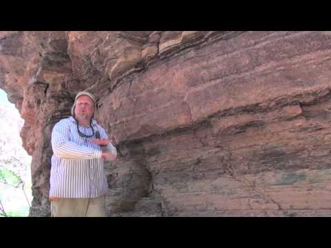 Formation of a clastic sedimentary rock called sandstone
