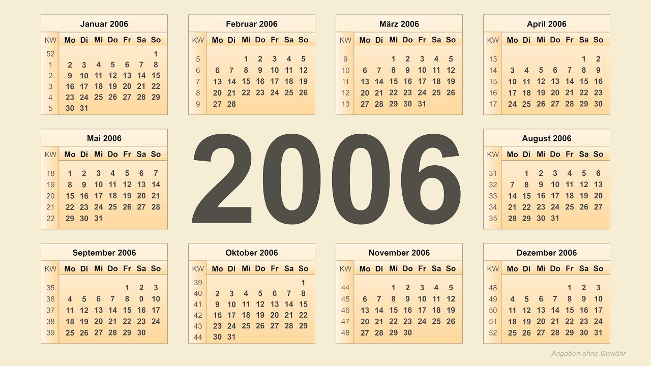 Kalender 2006