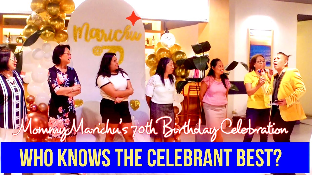 Who Knows The Celebrant Best | 70th Birthday Party Game
