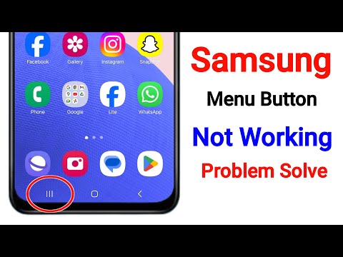 Menu/Recent Button Not Working On Samsung | How to Fix Samsung Menu Button Not Working Problem