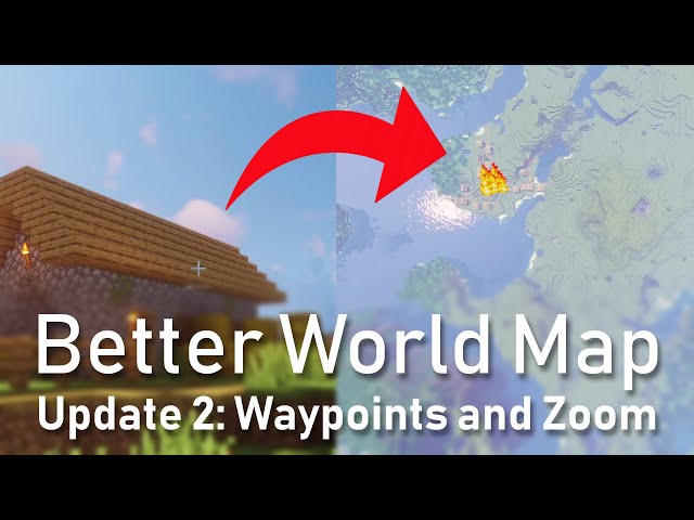 Better World Map | Update 2: Waypoints and Zoom Minecraft Data Pack