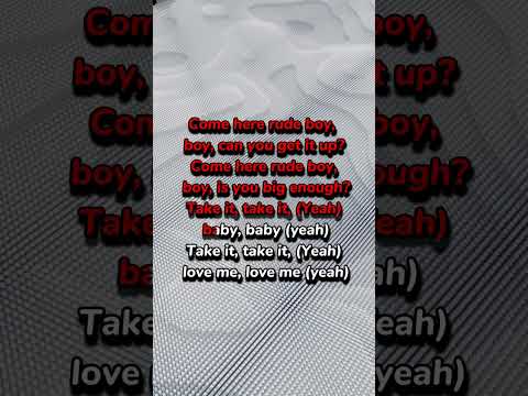 Rude Boy - Rihanna lyrics #shorts #viral #lyrics #youtubeshorts #tiktokviral #tiktok