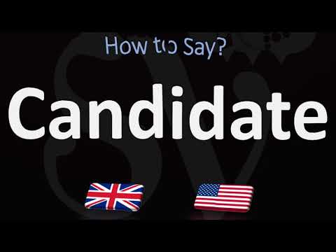 How to Pronounce Candidate? (2 WAYS!) UK/British Vs US/American English Pronunciation