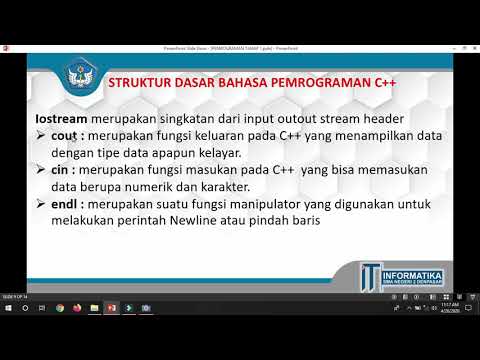 Materi Pemrograman Mata Pelajaran Informatika Kelas X (tahap 1)