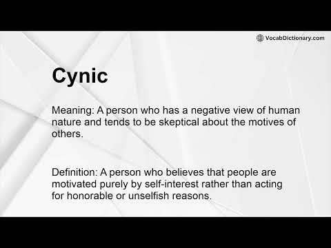 Cynic Meaning