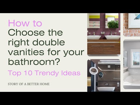 10 Trendy Double Sink Bathroom Vanity Designs | Double Sink Bathroom Vanity Designs and Trends 2023