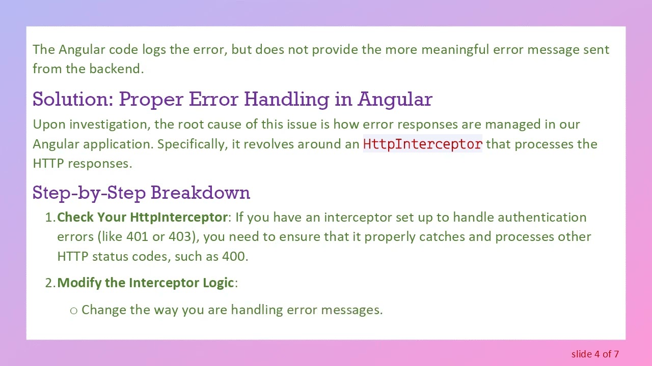 Resolving HTTP Error Messages from API in Angular Components