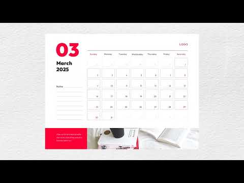 March 2025 Calendar PowerPoint Template Free Download