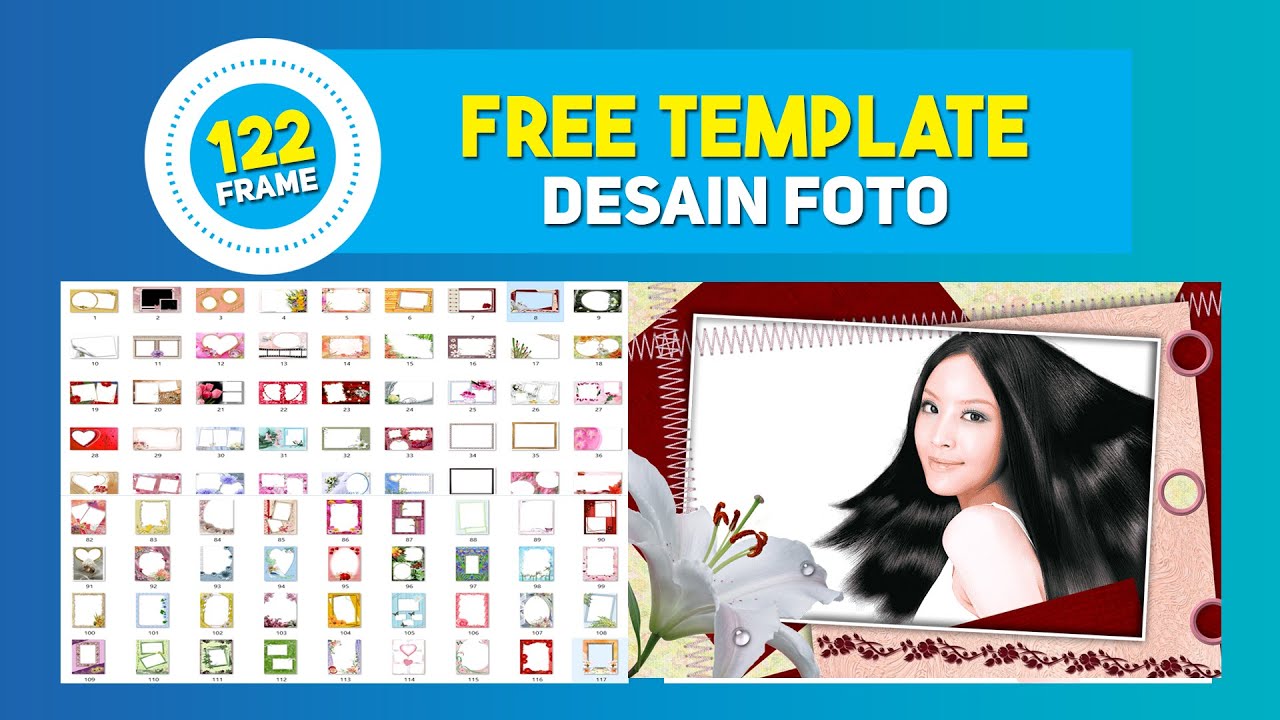 Desain bingkai Foto Free template