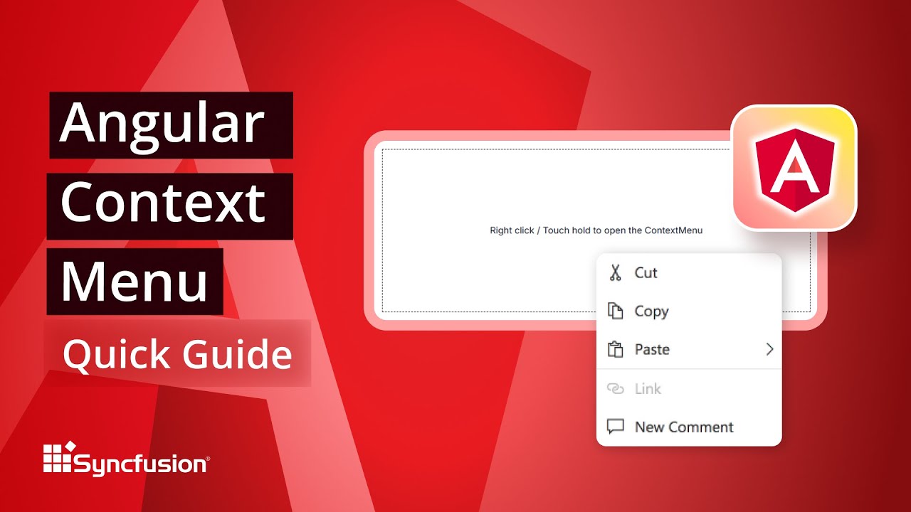 Angular Context Menu: The Ultimate Feature Walkthrough
