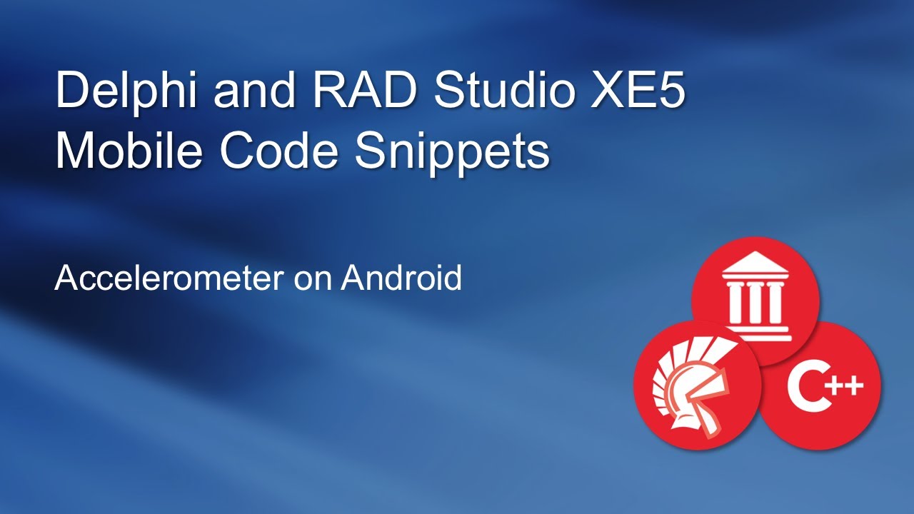 Accelerometer on Android with Delphi XE5