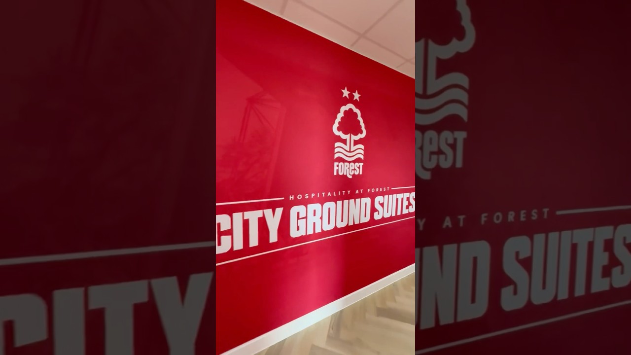 Checking out Nottingham Forest hospitality inside City Ground Suites ⚽️