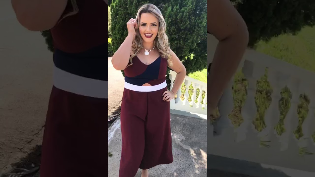Mac Lu Confecções Plus Size Premium Macacão Pantacourt