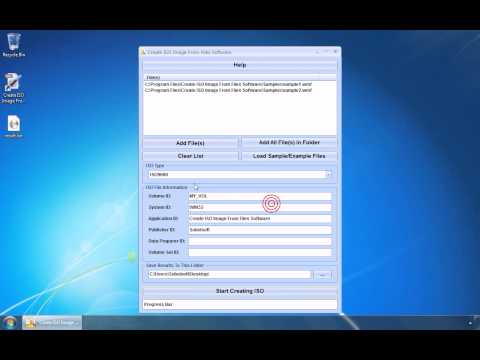 How To Use Create ISO Image From Files Software