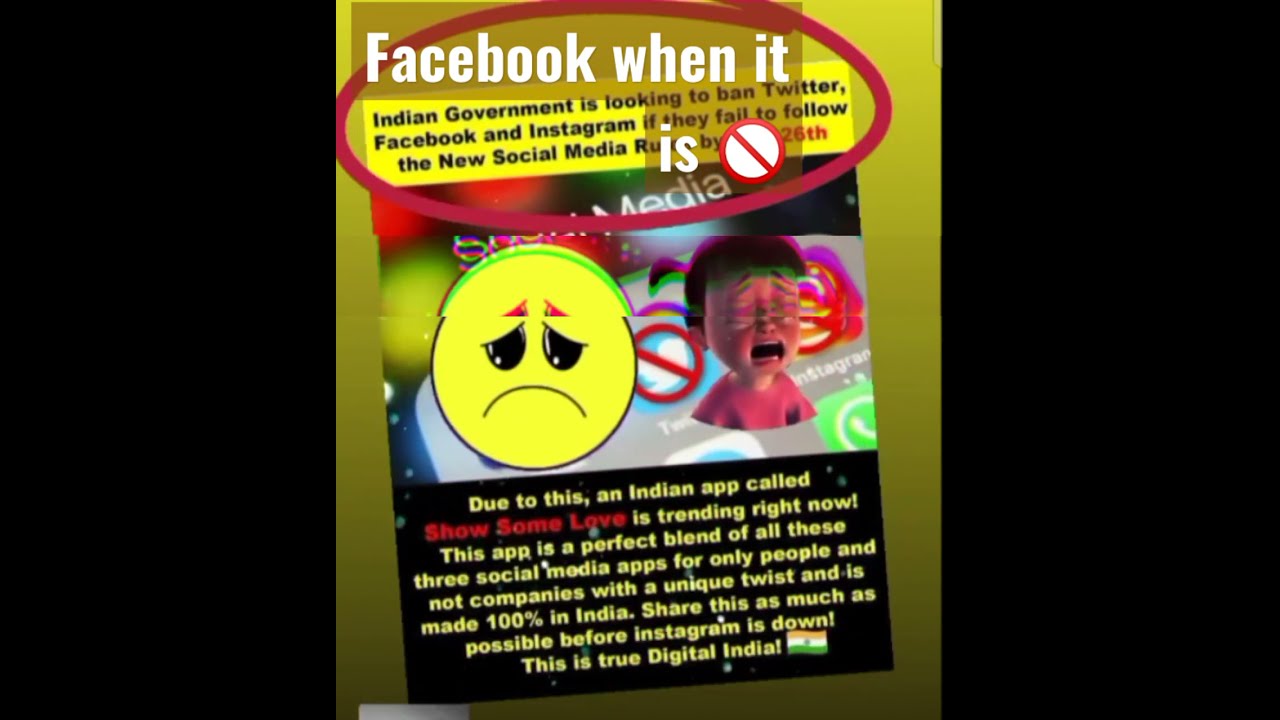 facebook instagram twitter banned on 26 May  reaction of people when they knew