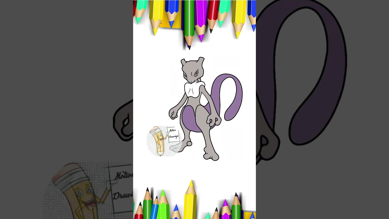 55 I Draw Pokemon Mewtwo