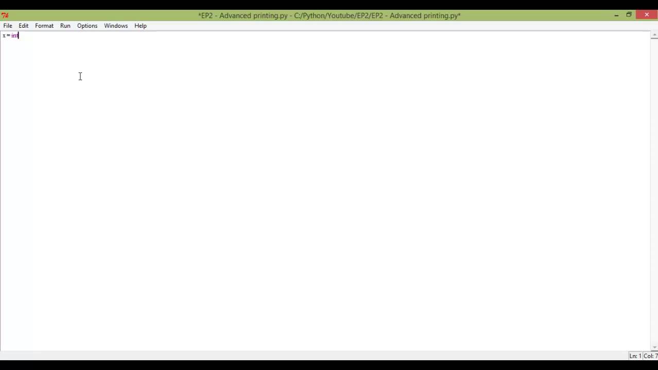Python tutorial 2 - Advanced printing to screen