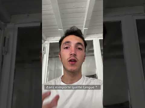 Traduire une vidéo française dans n'importe quelle langue.