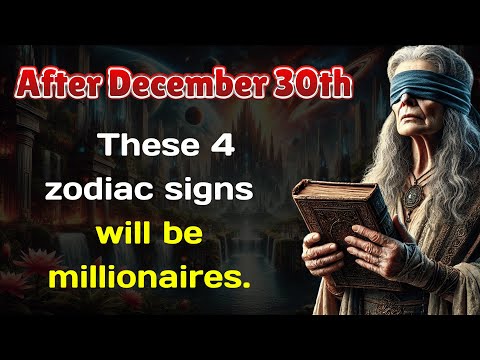 After December 30th, these 4 zodiac signs will be millionaires