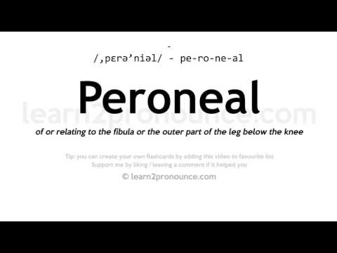 Pronunciation of Peroneal | Definition of Peroneal
