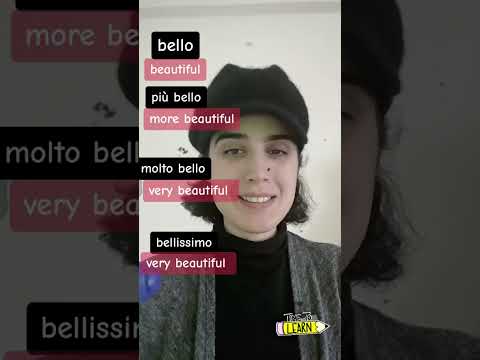 "Hey TikTok! Quick Italian lesson: 'Bello' means beautiful
