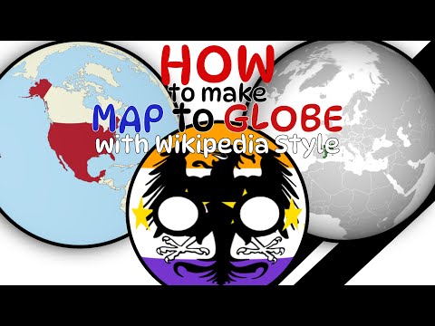 How To Make Globe Map (Wikipedia's Style)