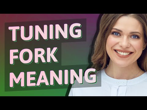 Tuning fork | meaning of Tuning fork