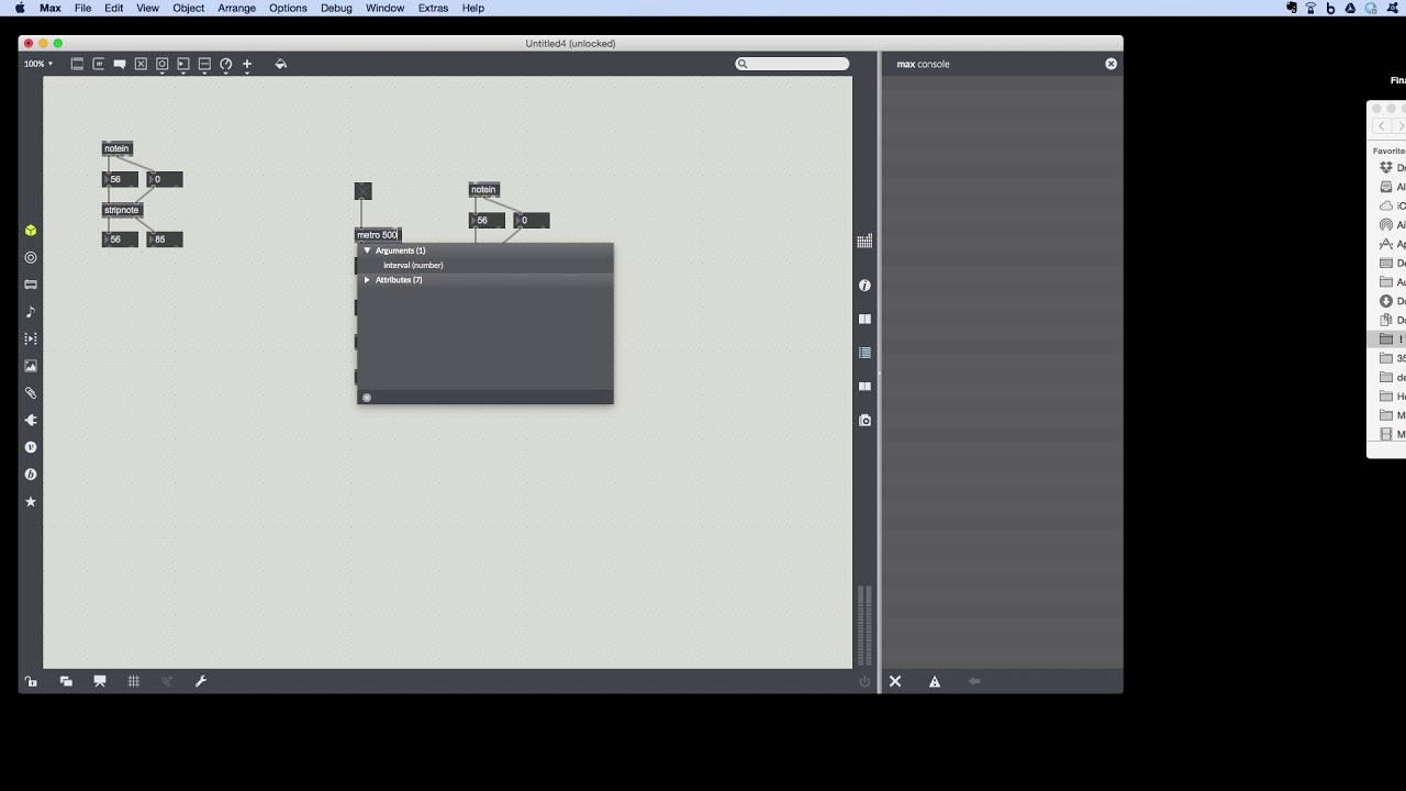Max stripnote and set objects