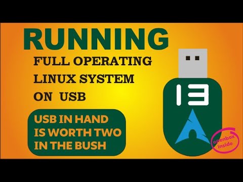 Running/installing FULL Linux operating system on a USB (Artix or Any distribution)