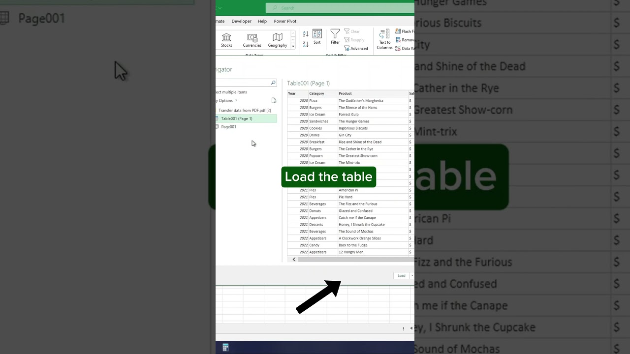 Cara mentransfer data PDF ke data mentah di Excel‼️ #cheatsheets #excel #googlesheets