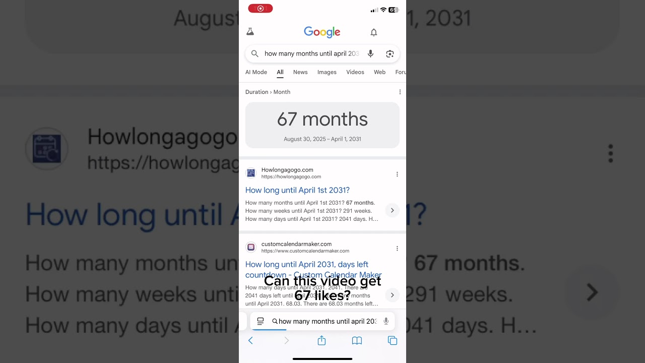 Can this video get 67 likes?
