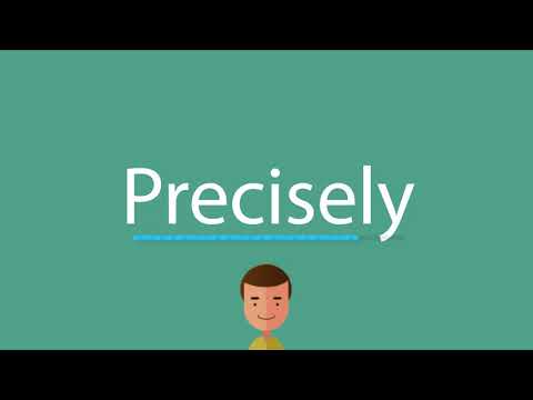 How to say Precisely