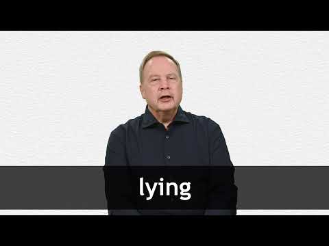 LYING definition and meaning | Collins English Dictionary
