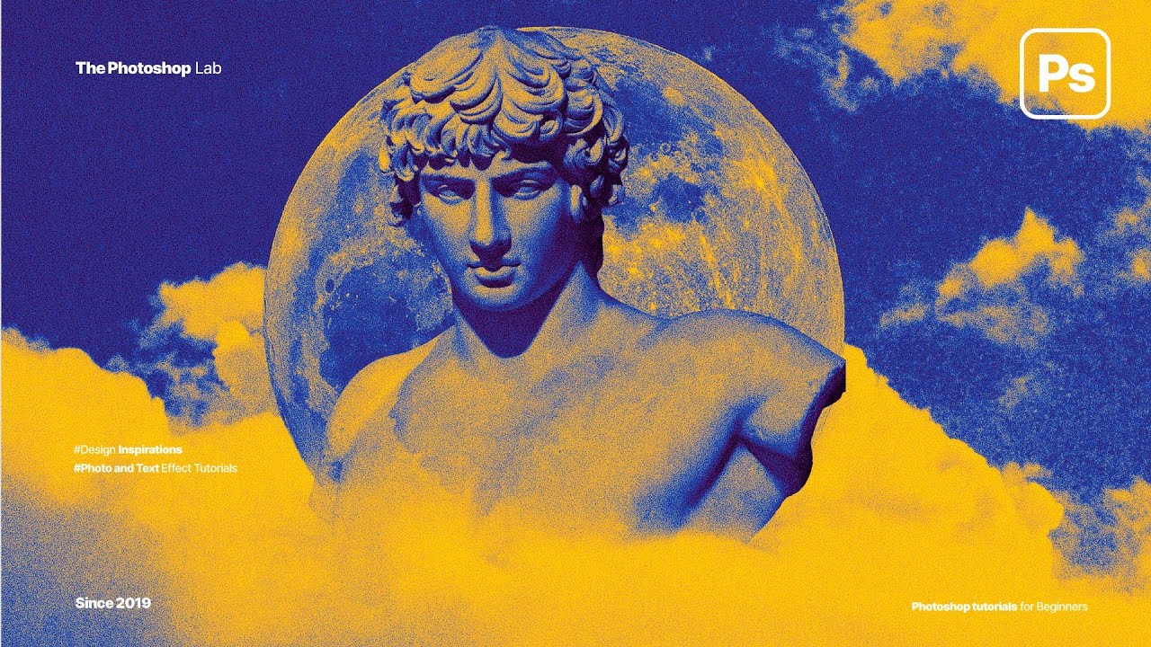 Grainy Gradient Map Poster Design/effect Tutorial