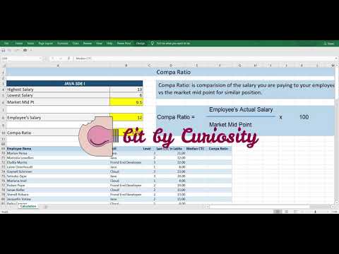 What is Compa Ratio, How to calculate compa ratio in excel for employee data PART 2
