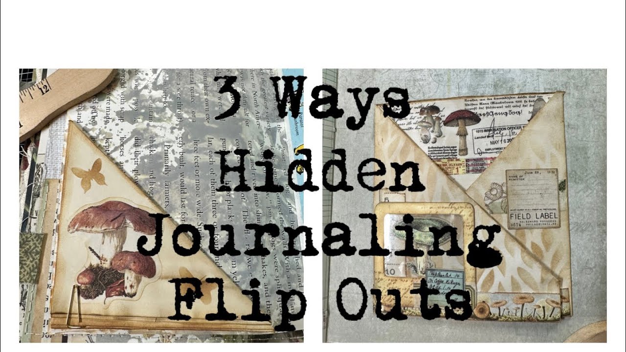 3 Ways to Make Flip Out Hidden Journal Pockets // Junk Journal Ideas