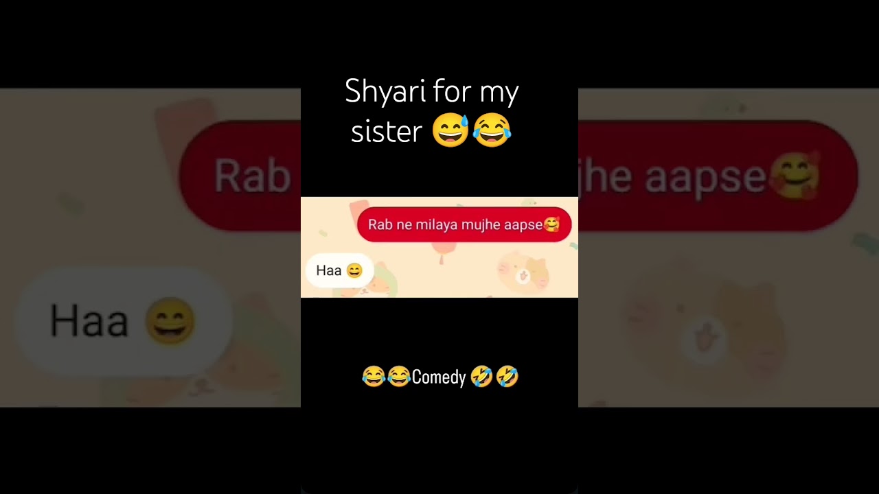 shayri fr sister😂#funny#comedy#timepassing#funnymemes#pagalpanti#funnycomedy#shyari#shorts#memes#sis