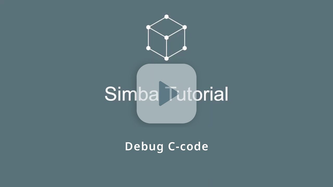 How to debug the C-code by using the 