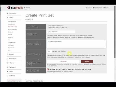 Selling Single Image Low-Res Downloads - Instaproofs, Inc.