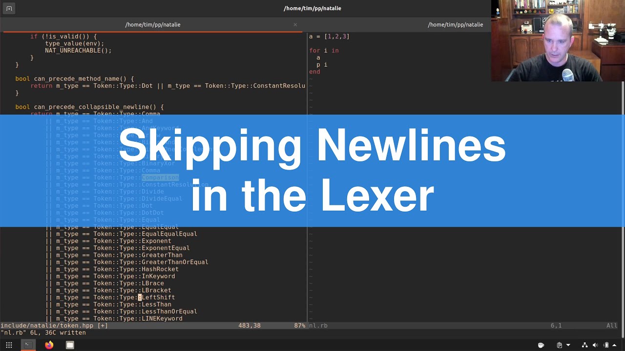 Parser Hacking [08]: Skipping Newlines in the Lexer | Simplified Parsing