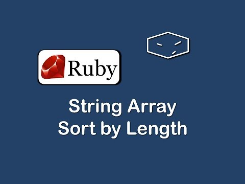 Learn string array sort by length in ruby - Mind Luster